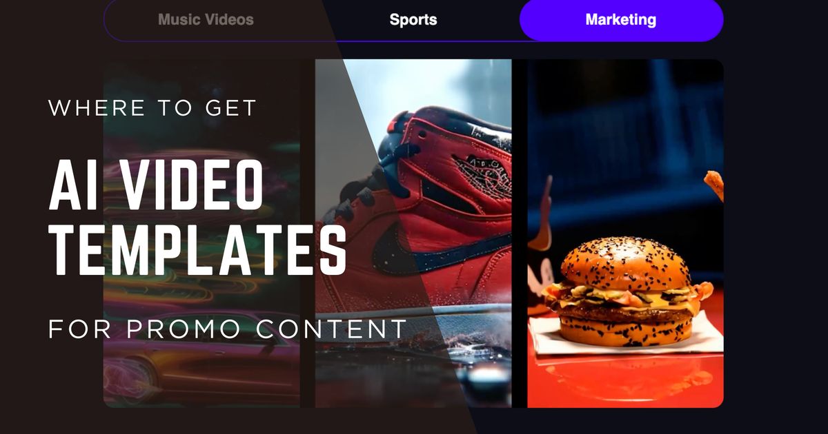 Where to Get AI Video Templates for Promo Content