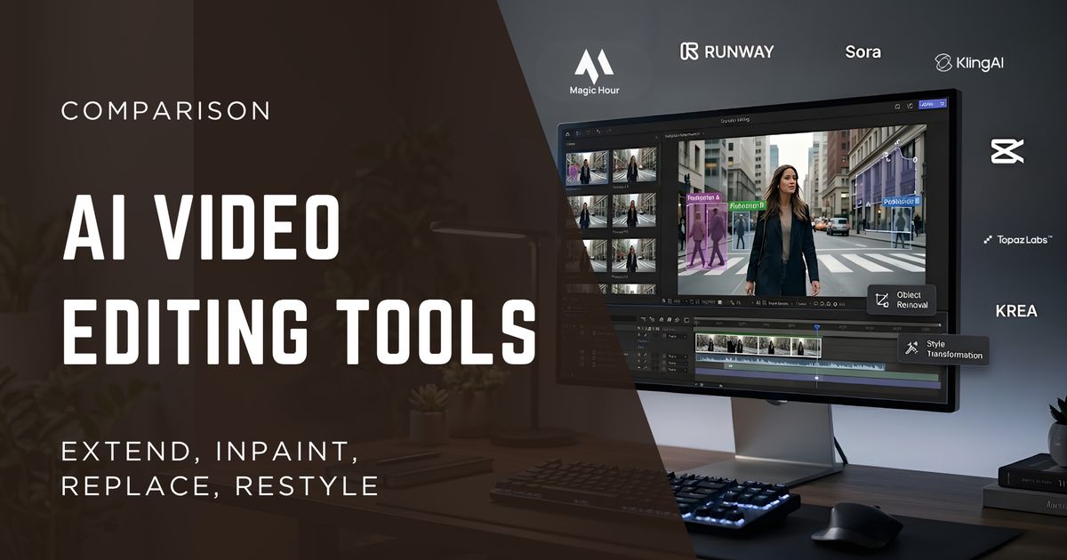 Best AI Video Editing Tools (2026): Extend, Inpaint, Replace, Restyle