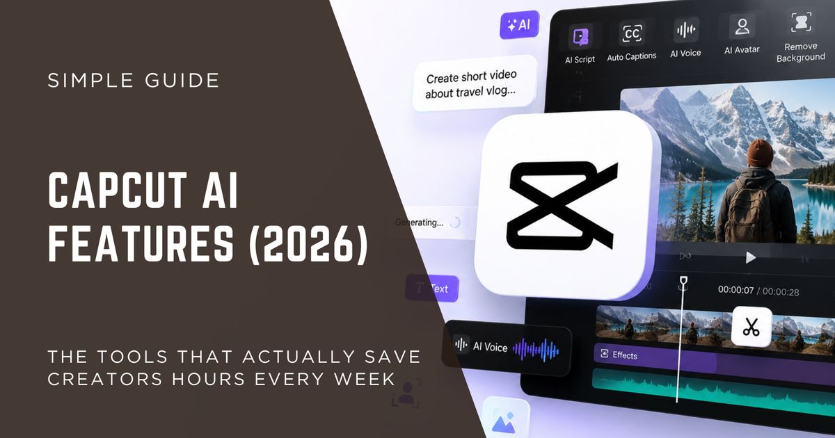 CapCut AI Features: The Tools That Actually Save Creators Hours Every Week