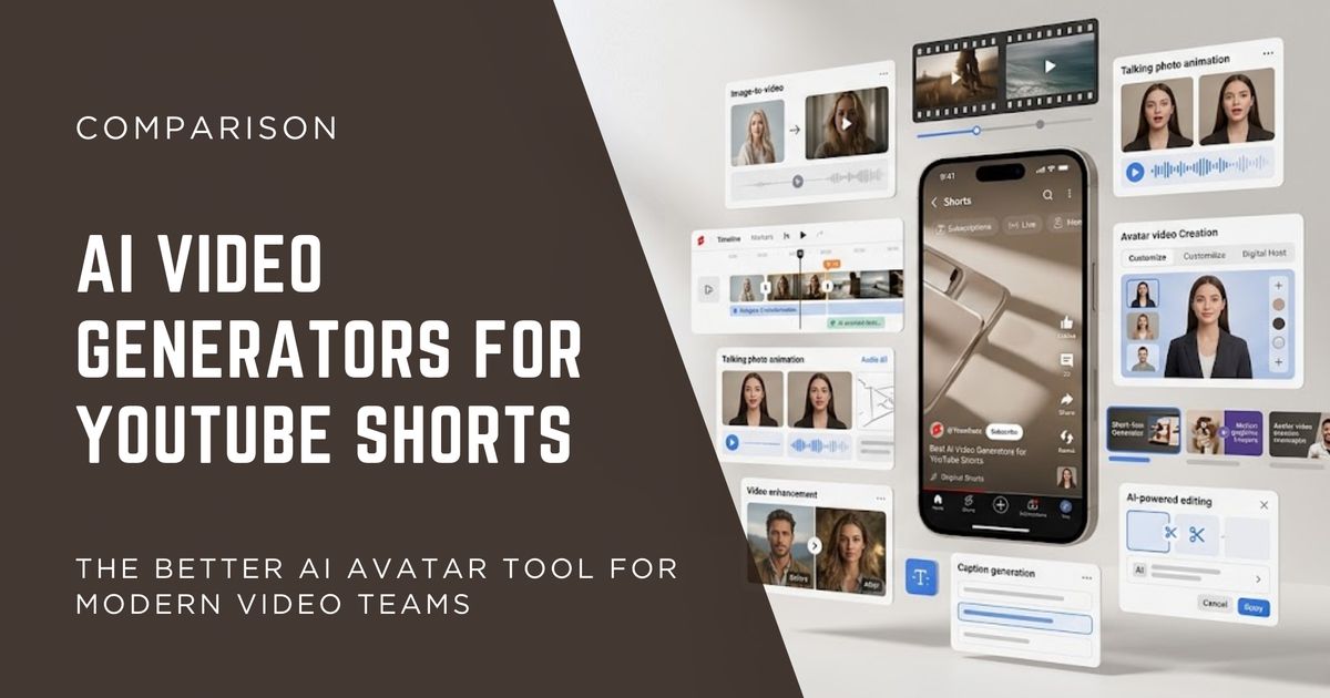 Best AI Video Generators for YouTube Shorts in 2026: Create Better ...